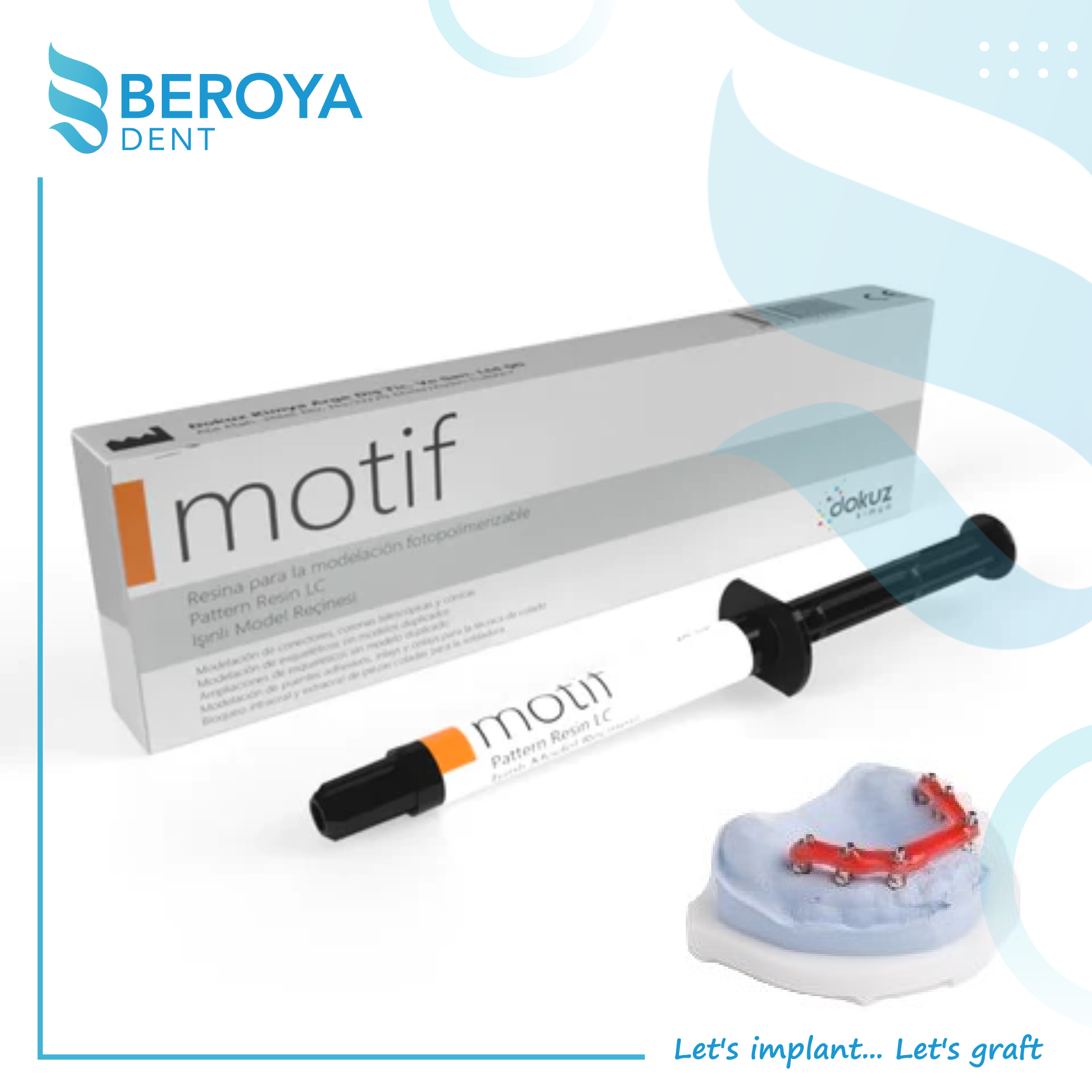 Motif- Light Cured Pattern Resin 2 x 2,4 mL – beroyadent.com